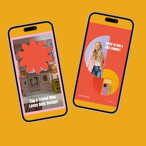 VIBRANT & EDGY BUNDLE, Instagram Post Story, Reels Templates for Canva ...