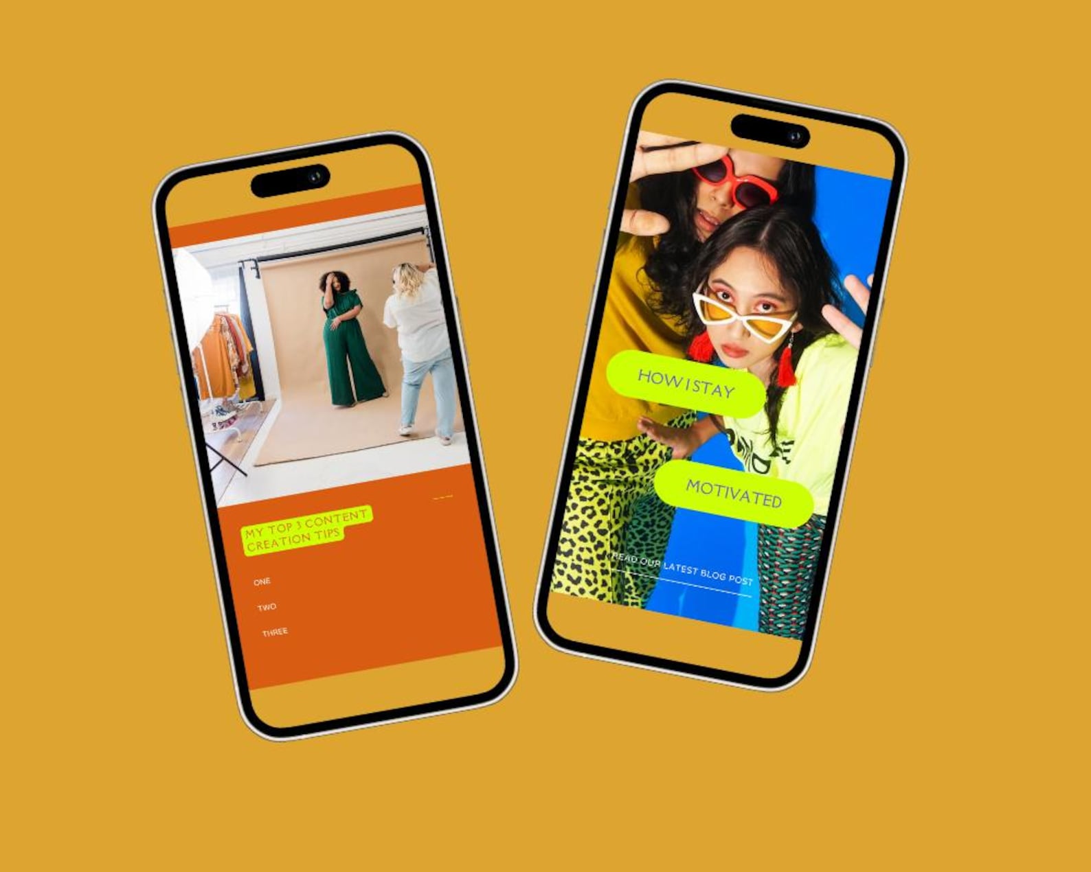 BRIGHT & COLORFUL BUNDLE, Retro Instagram Post Story, Reels Templates ...