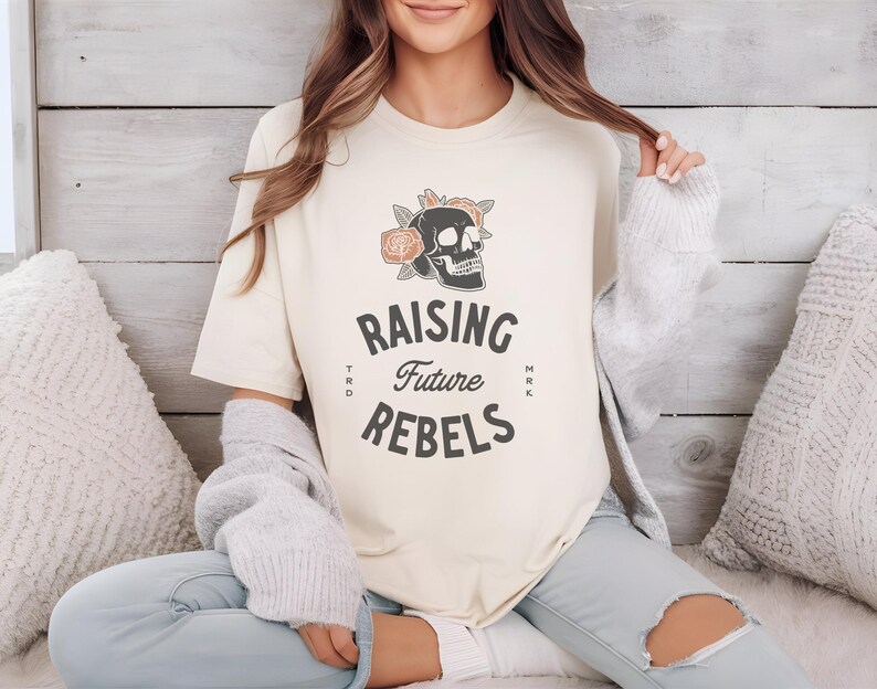 Raising Future Rebels PNG Digital File, Western Skull PNG, T-shirt ...