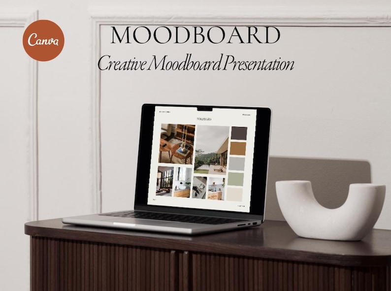 Color Palette Interior Design Moodboard, Moodboard Template | Interior ...