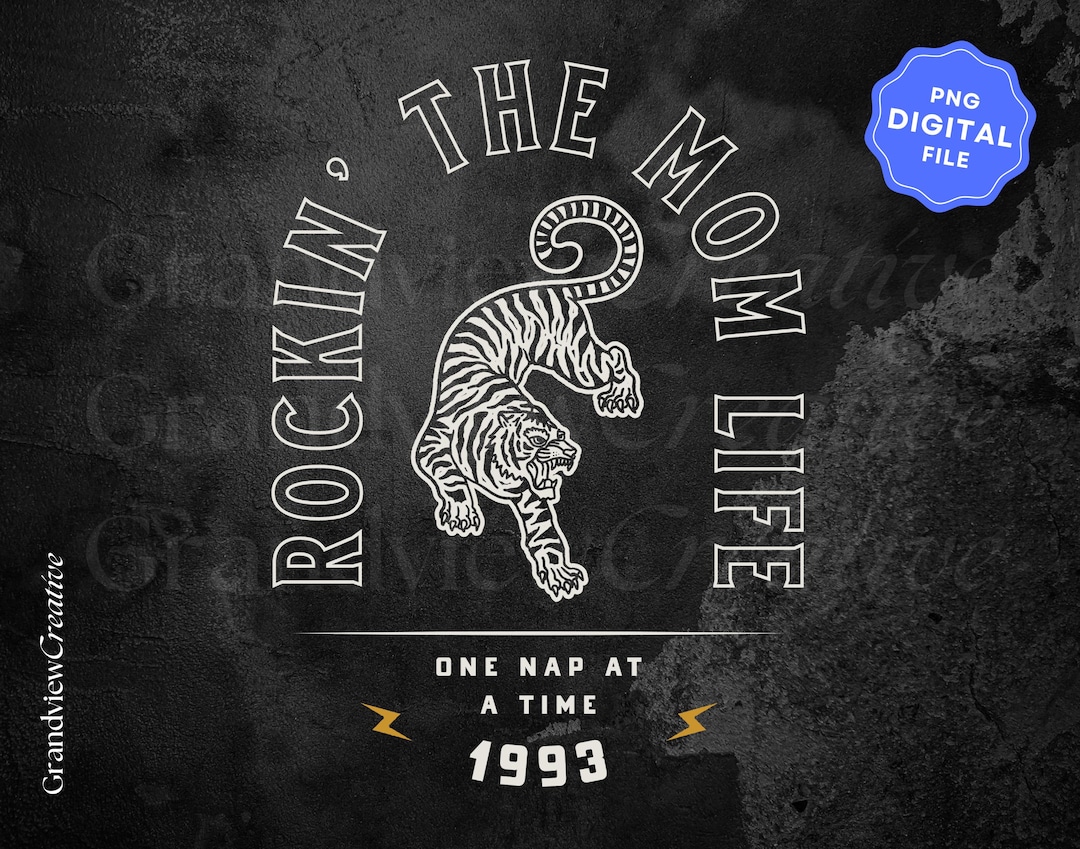 Rockin' the Mom Life PNG Digital File, Mother's Day PNG, T-shirt Design ...