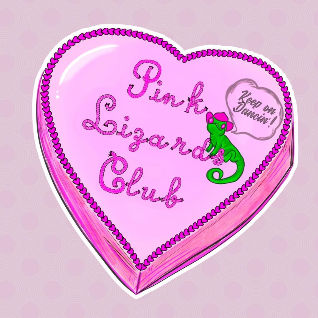 Pink Lizards Club Pink Pony Club Phish Chappell Roan Vinyl Sticker - Etsy