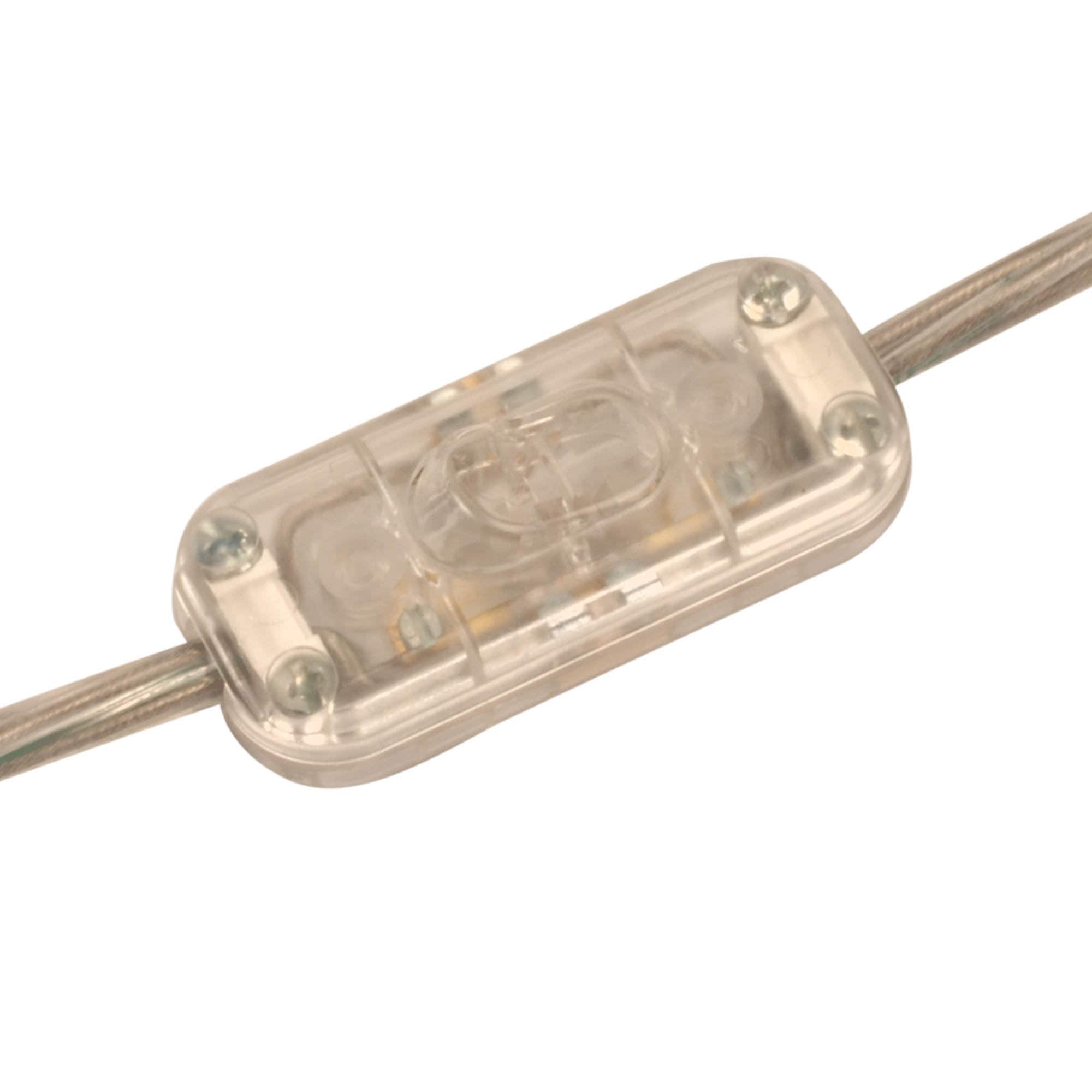 Elektek Light Lamp Rocker Switch ON/OFF Torpedo in Line Inline (single ...