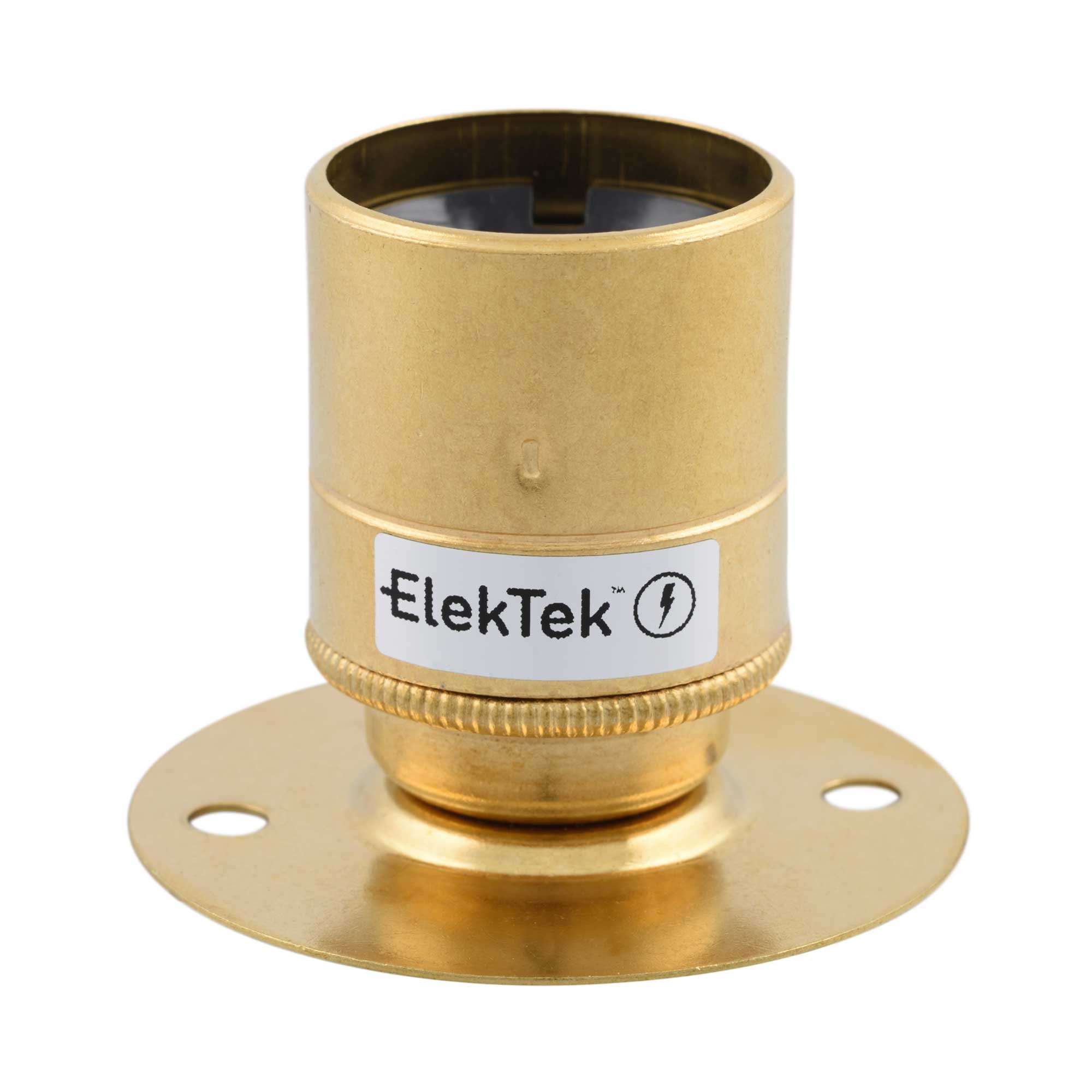 Elektek Premium Solid Brass E27 ES Edison Batten Lamp Holder, Retro ...