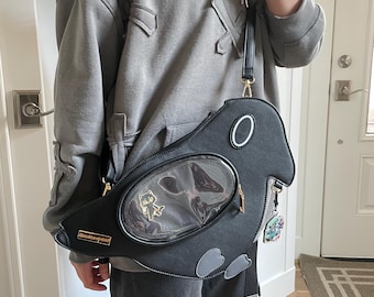 Itabag,green Vegan Leather Bag Lantern ,ita Backpack Pin Display ...