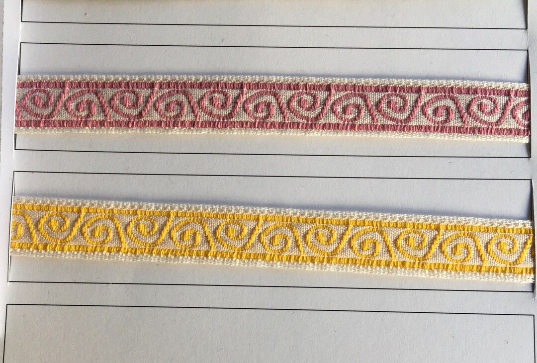 Biedermeier Pattern 05, Woven Ribbon, Sold by the Meter, Border, Woven ...