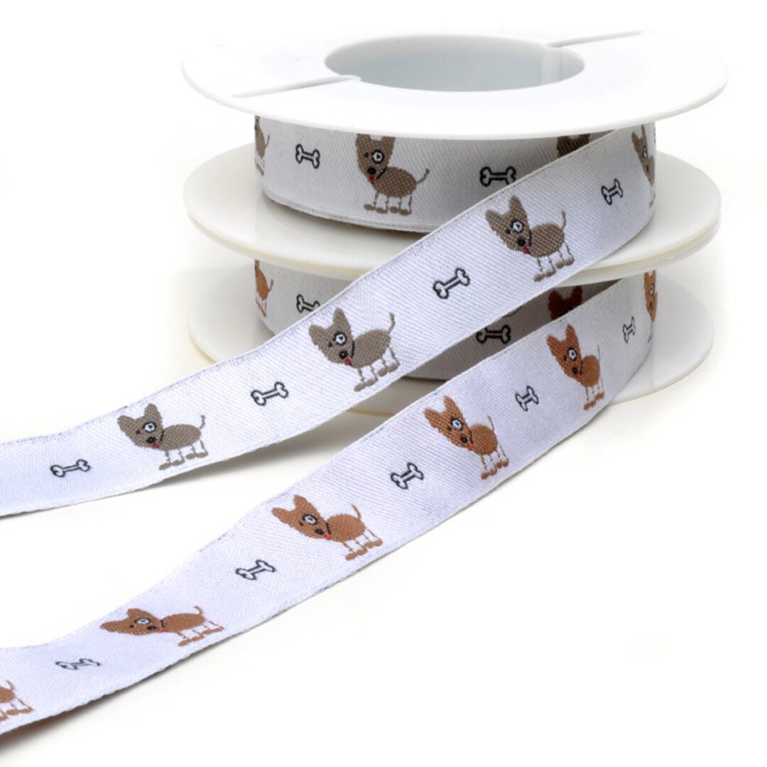 Dog With Bones - Feline, Weaving Tape, by the Meter, Edging, Woven ...