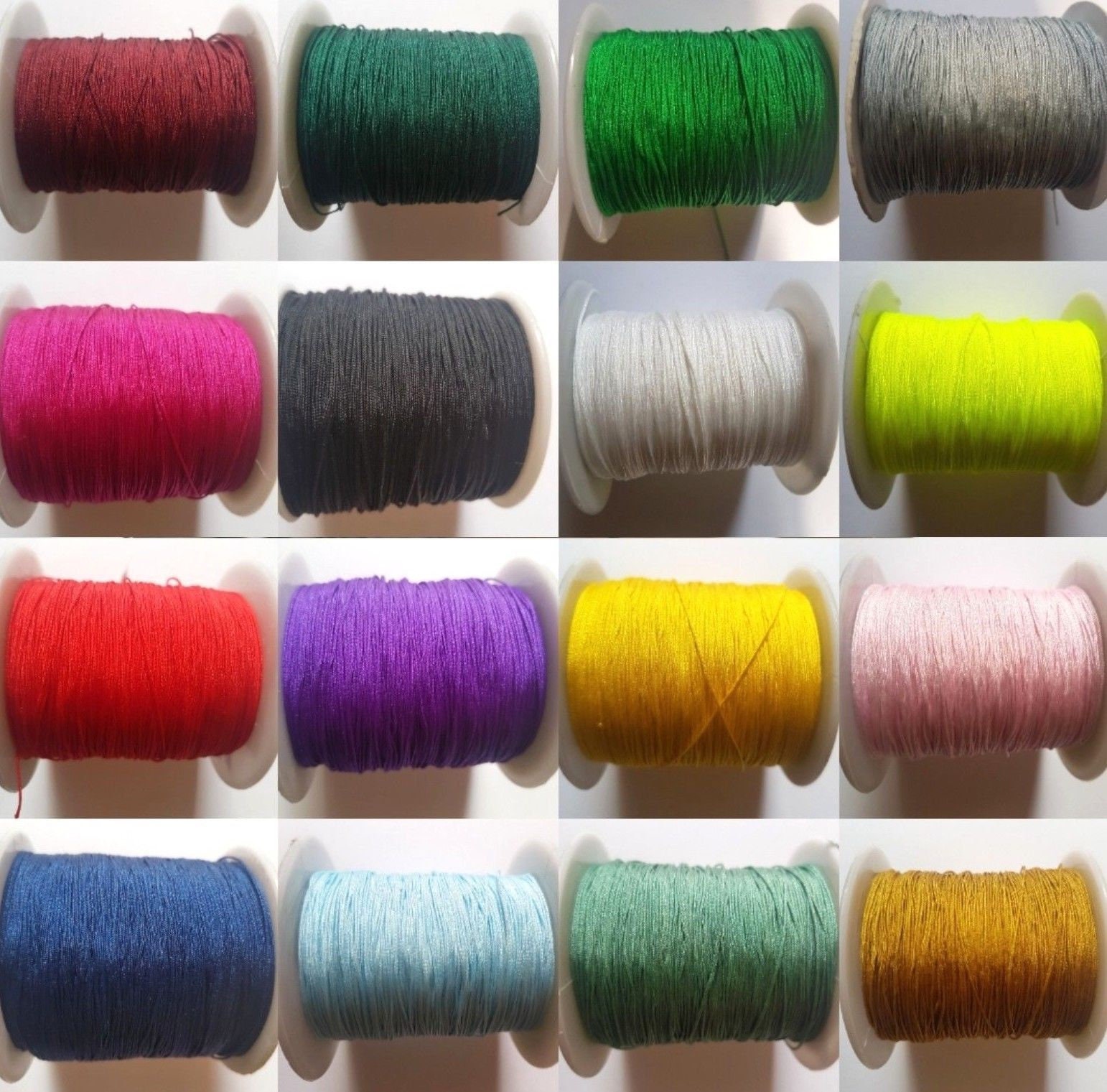 10 Metres Fine ALL COLOURS Nylon Thread 0.8mm Stringing | Etsy