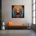 Aztec God Print Moon Goddess Mayan Wall Art Mythological Digital Art - Etsy