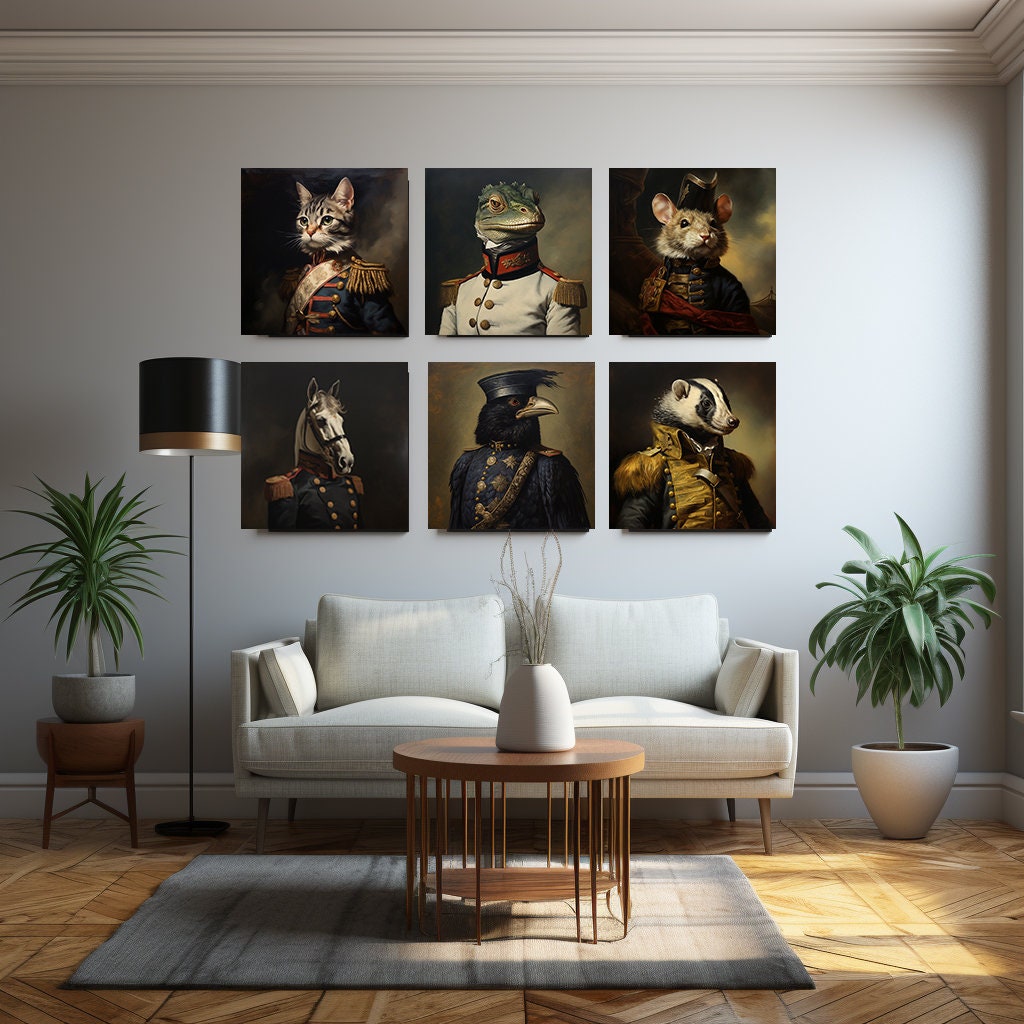 Mouse Portrait - Royal Pet Portrait- Historical Animal Art - Etsy