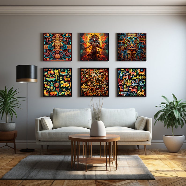 Aztec God of Venus and Fire Mayan Wall Art Aztec Digital Print ...