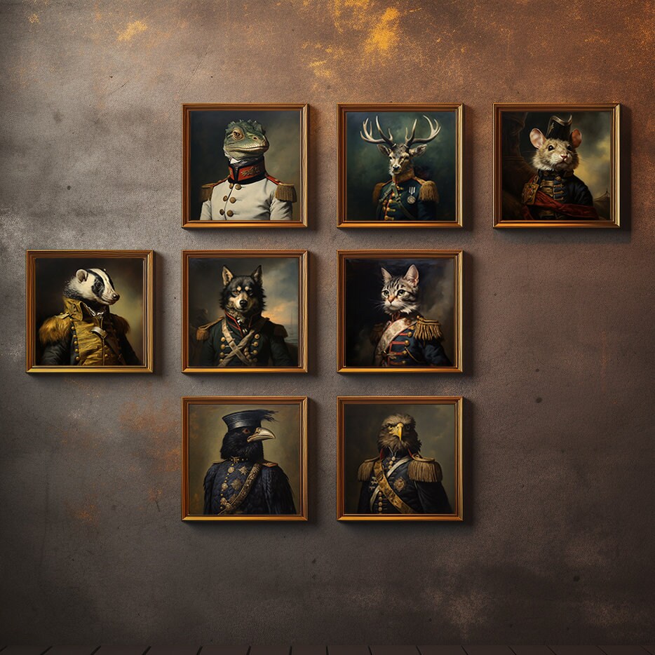 Mouse Portrait - Royal Pet Portrait- Historical Animal Art - Etsy