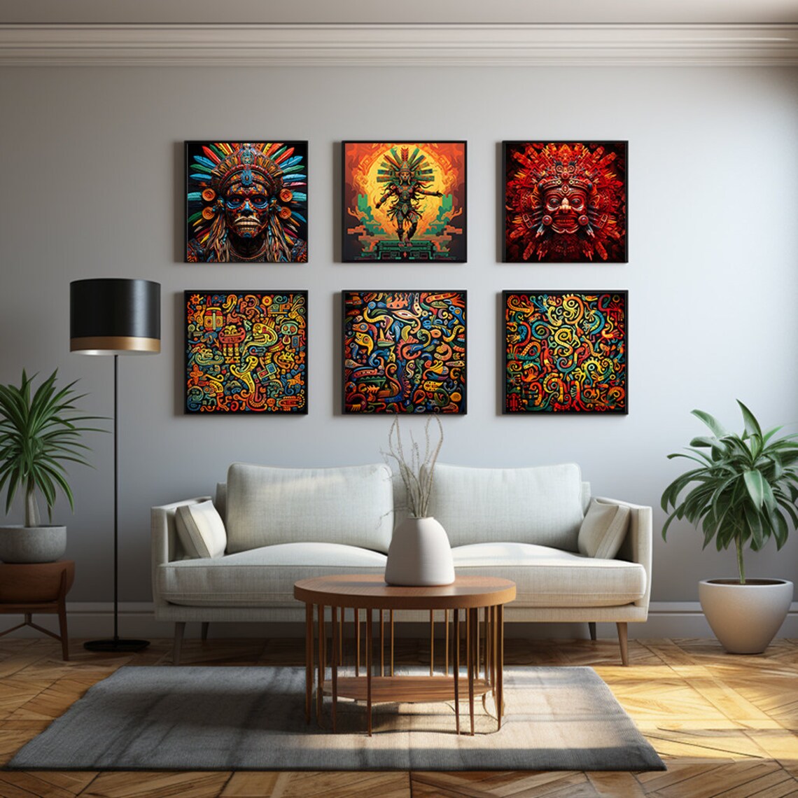 Aztec God of Sun Mayan Wall Art Aztec Digital Print Mythological Digital Art - Etsy