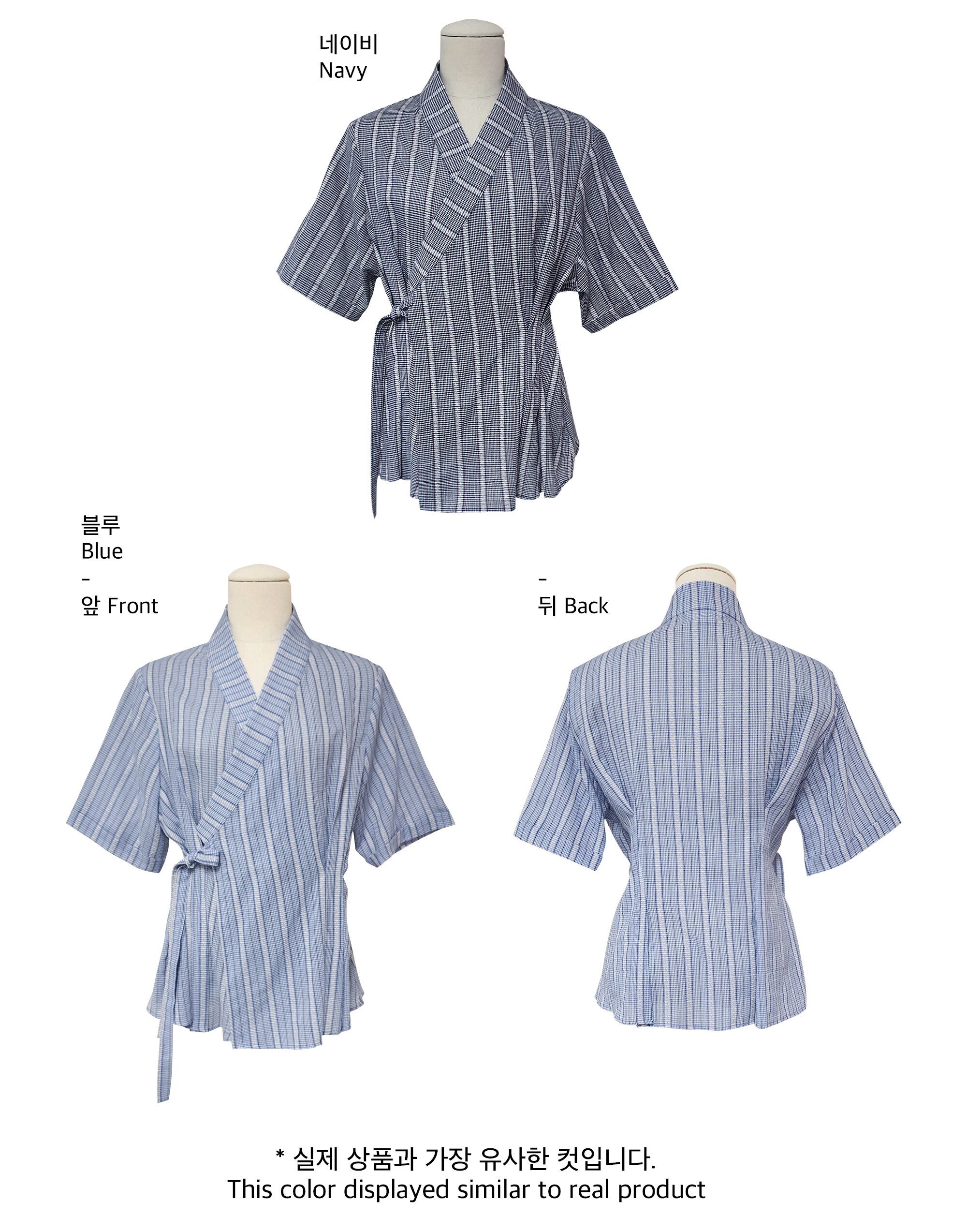 Women's Wrap Blouse Korean Modern Hanbok Shirt Jeogori | Etsy