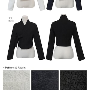 Women's Jeogori Korean Hanbok Hanbok Jacket Jacquard Fabric Jeogori ...