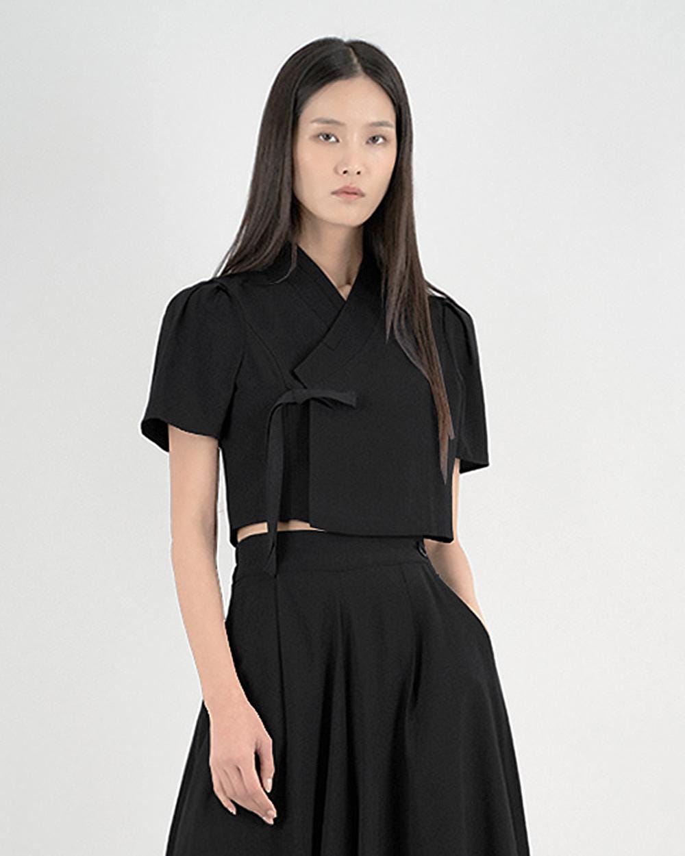 Korean Modern Hanbok K-fashion Short-sleeved Jeogori for Summer TETEROT ...
