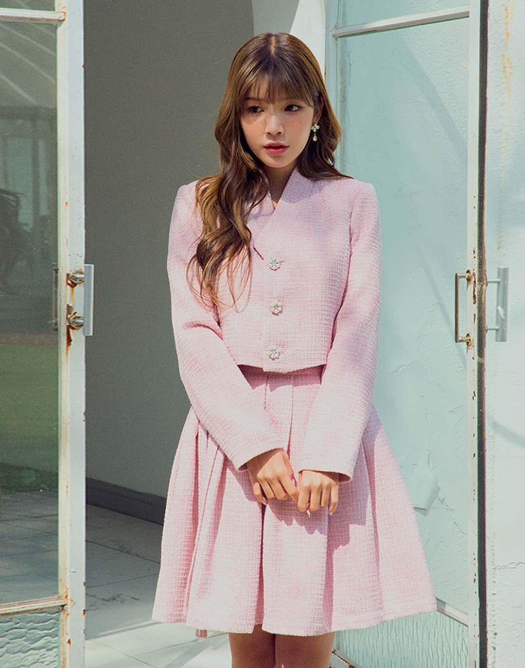 Women's Jeogori Korean Hanbok Hanbok Jacket Tweed Fabric Jeogori ...