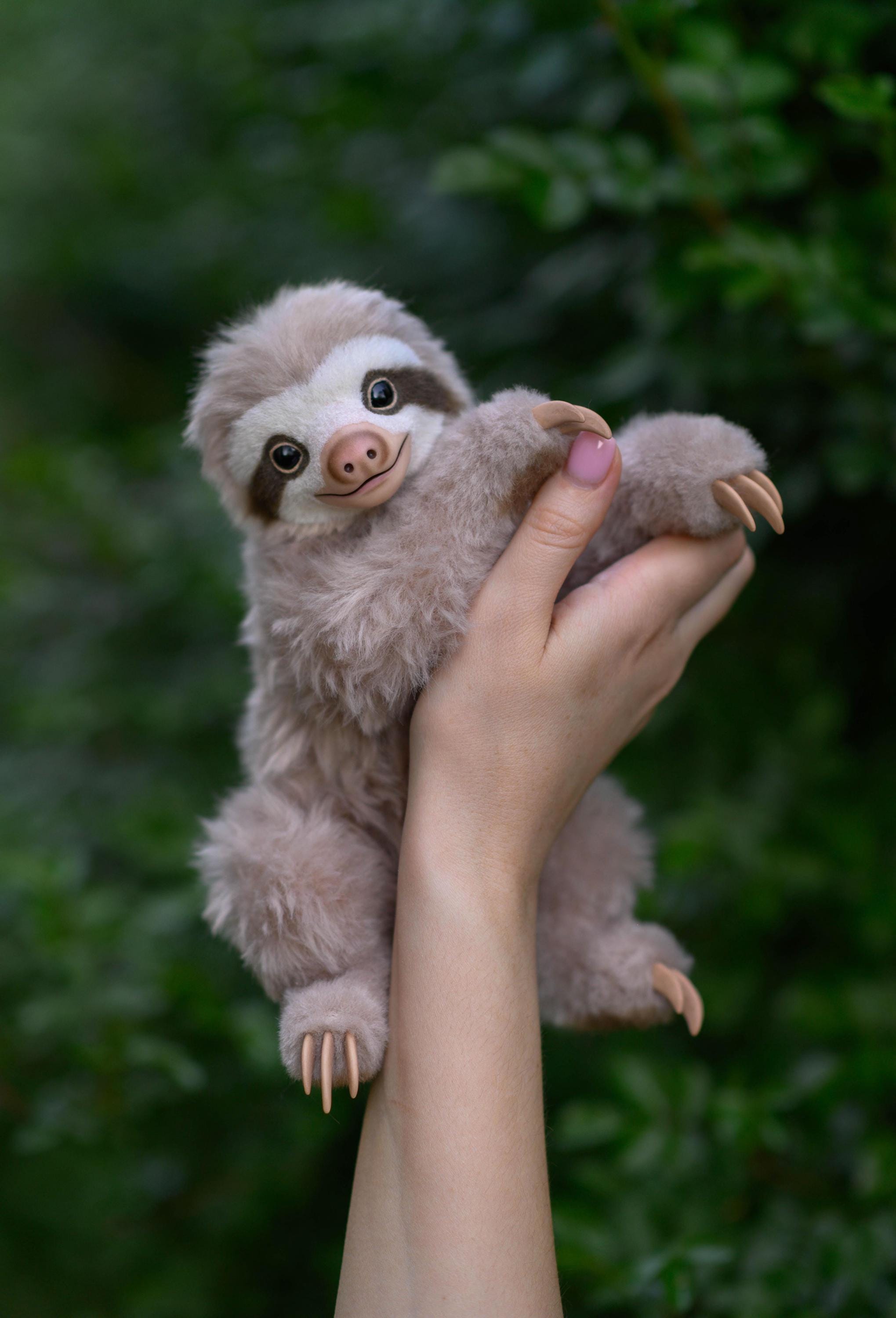 Sloth Realistic Stuffed Toy Plush - Etsy