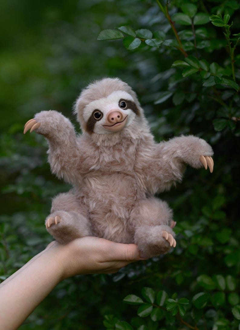 Sloth Realistic Stuffed Toy Plush - Etsy
