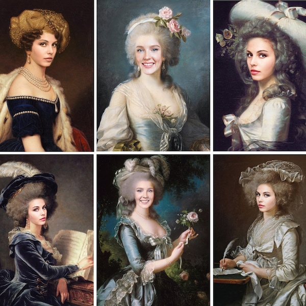 Historical Portrait - Etsy