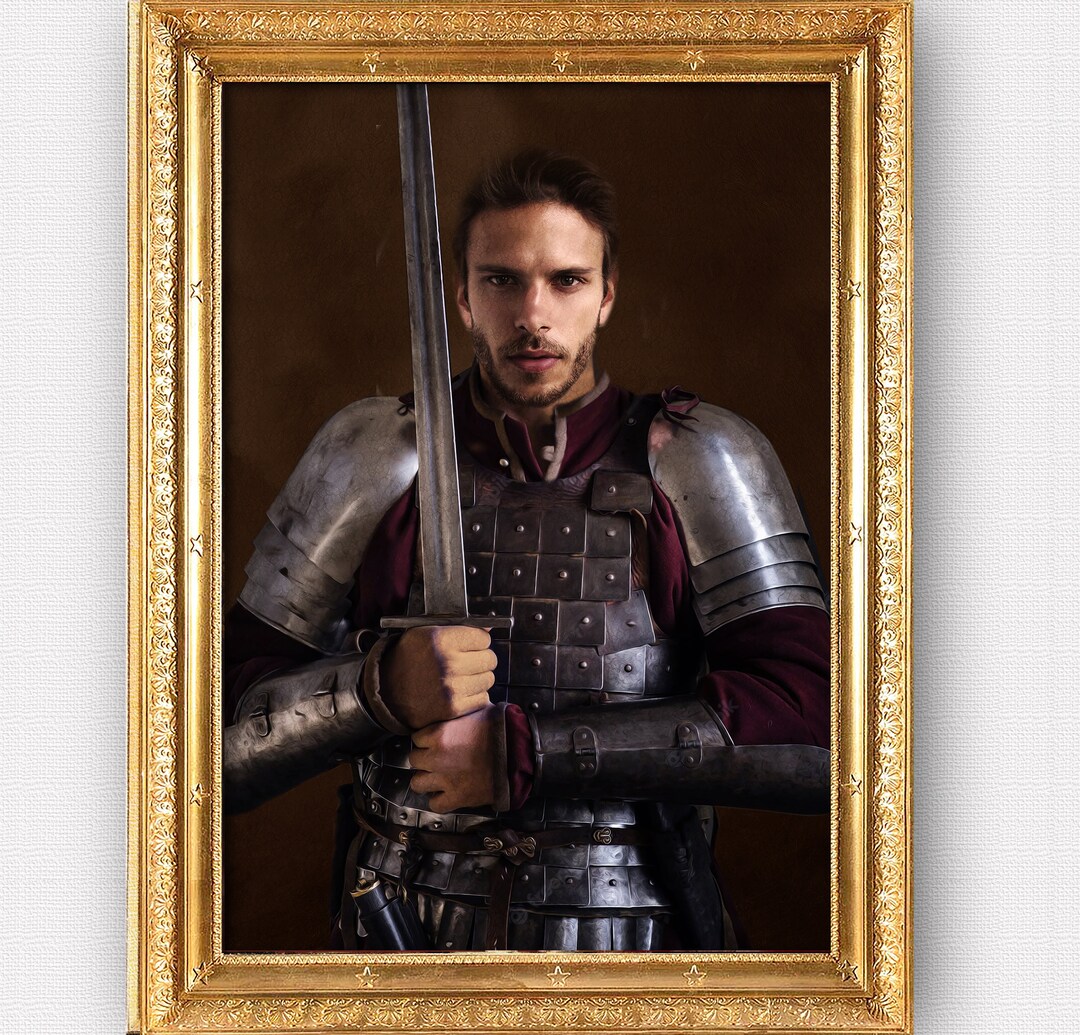Custom Portrait,knight,vikings,the Last Kingdom,the Witcher,historical ...