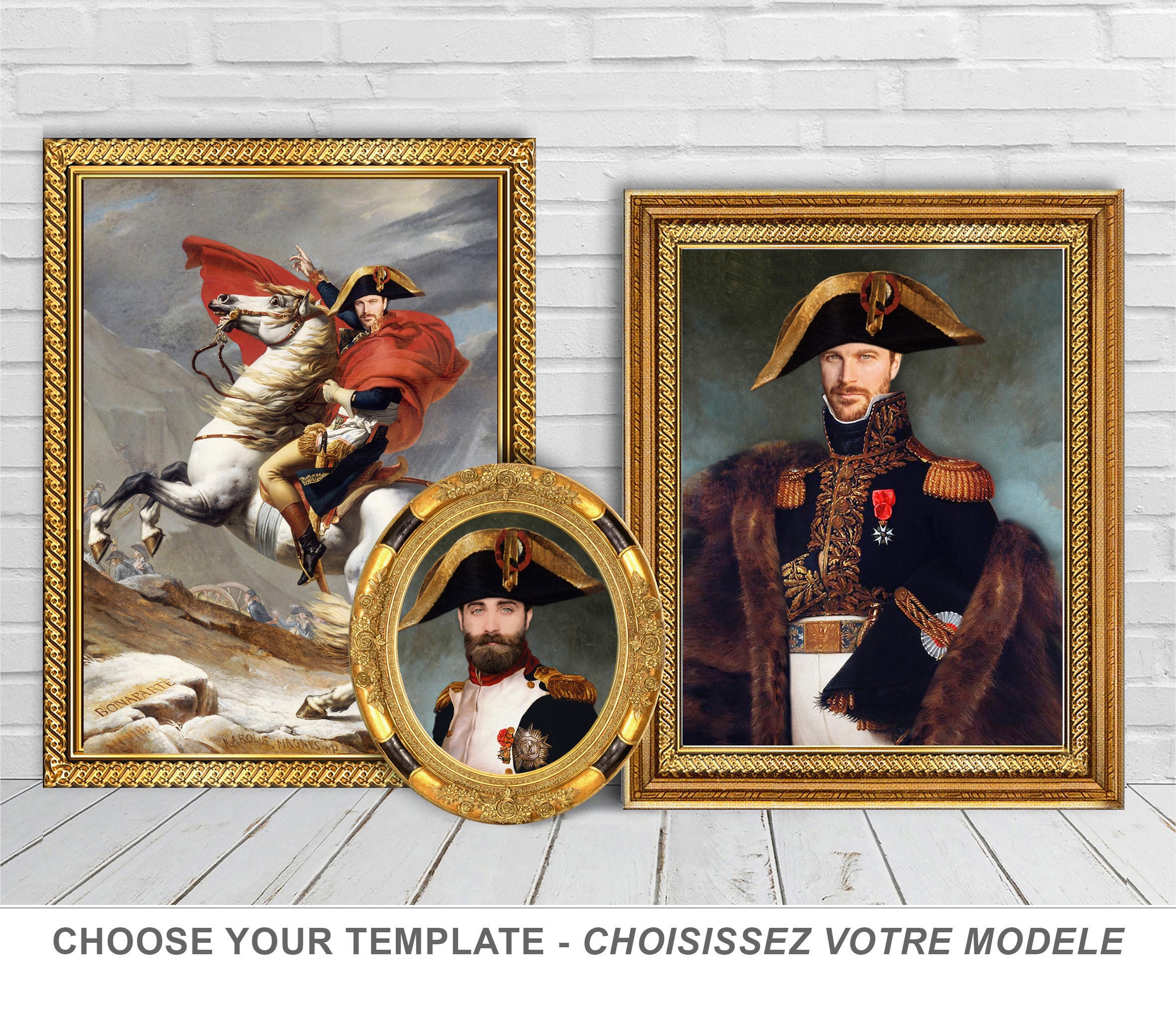 Custom Napoleon Portraitcustom Portraitcustom Paintingroyal | Etsy