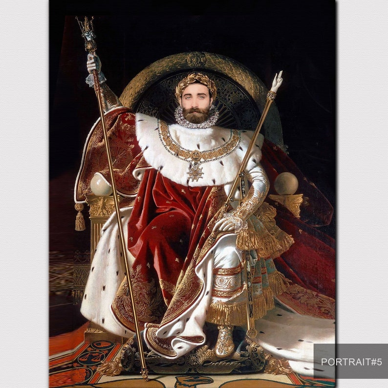 Custom Napoleon Portraitcustom Portraitcustom Paintingroyal | Etsy