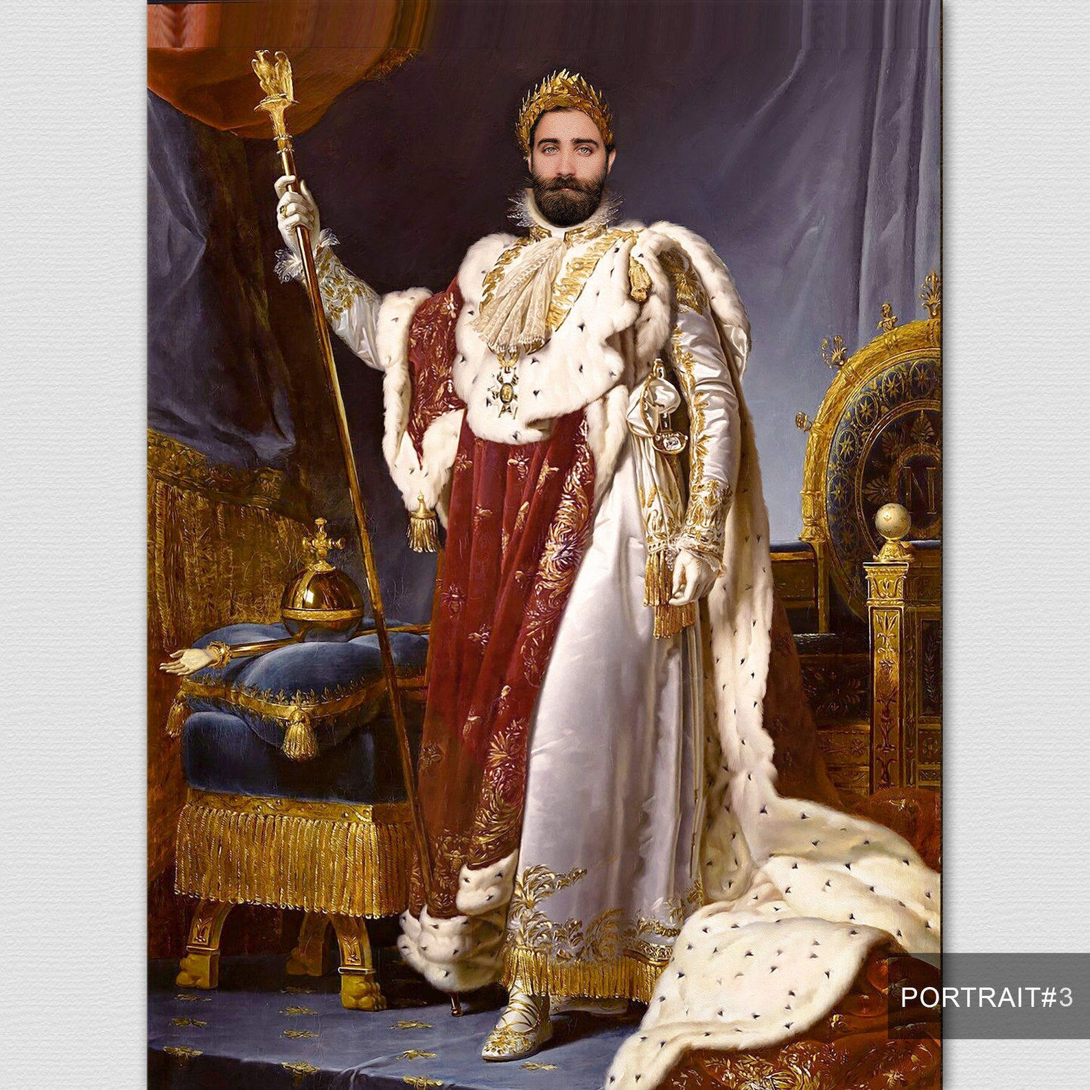 Custom Napoleon Portrait,custom Portrait,custom Painting,royal Portrait ...