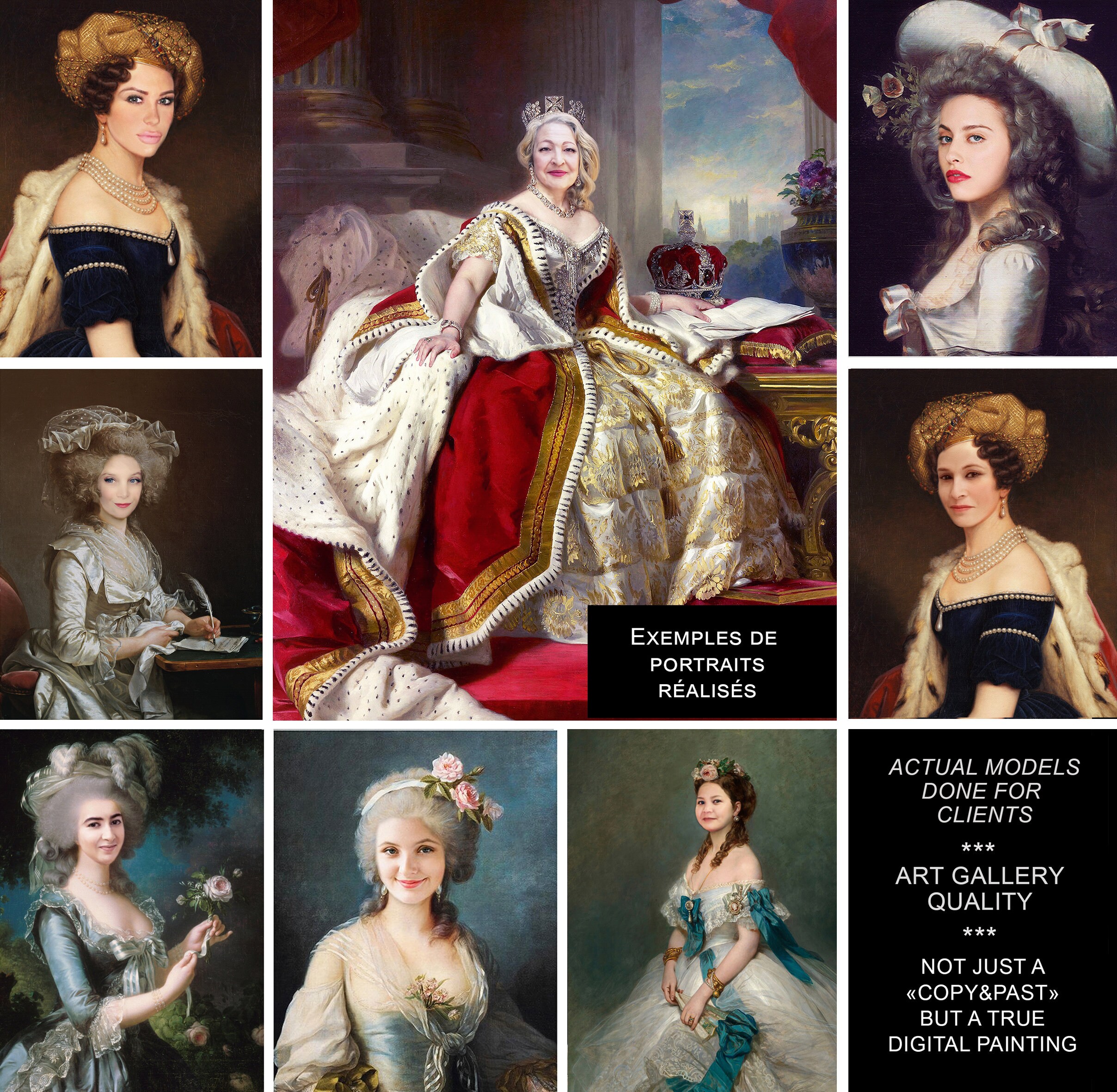 Custom Historical Portrait,custom Portrait,custom Painting,portrait on ...