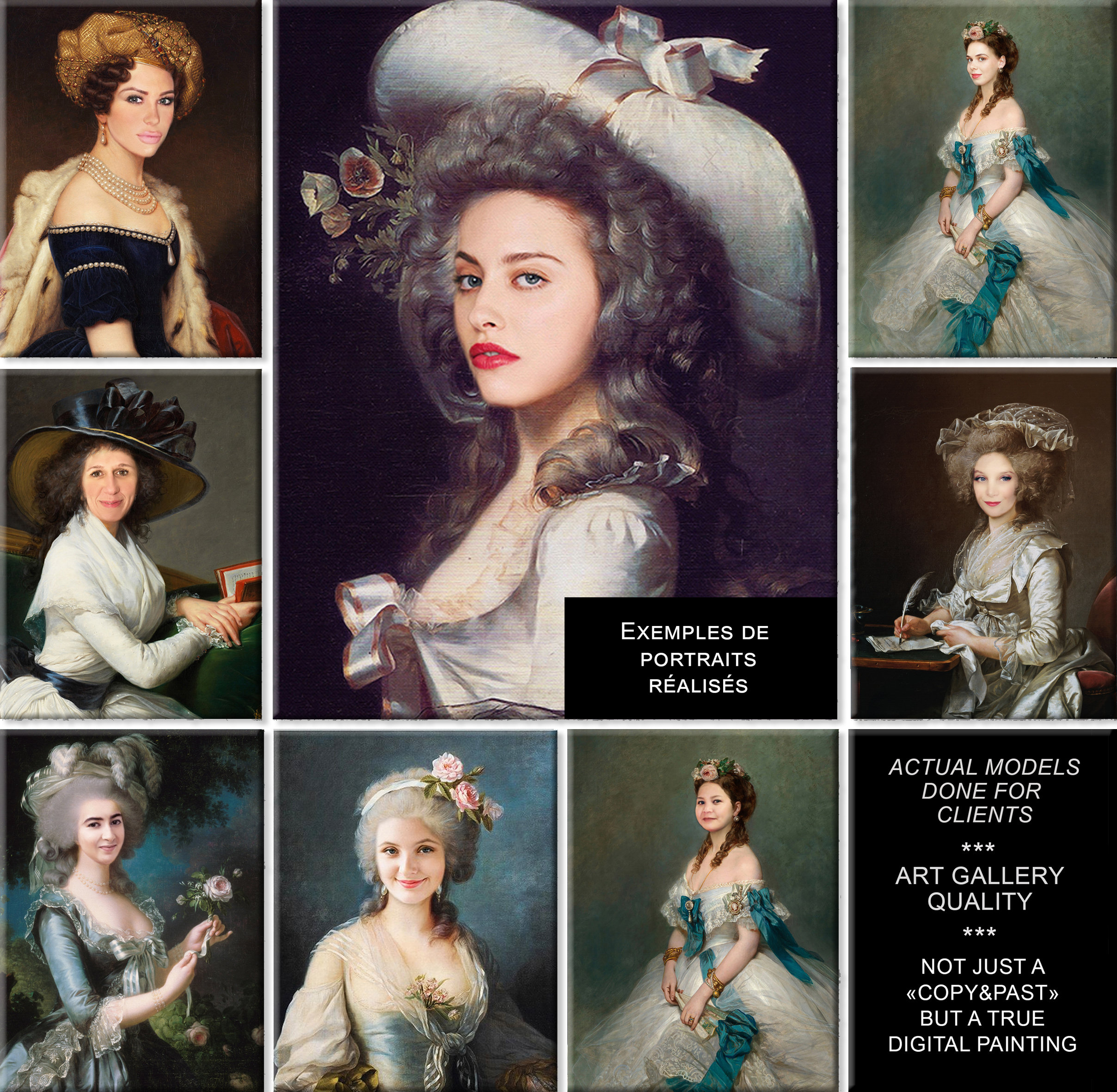 Custom Historical Portrait,custom Portrait,custom Painting,female ...
