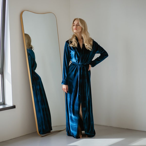Silk Velvet Robe - Etsy