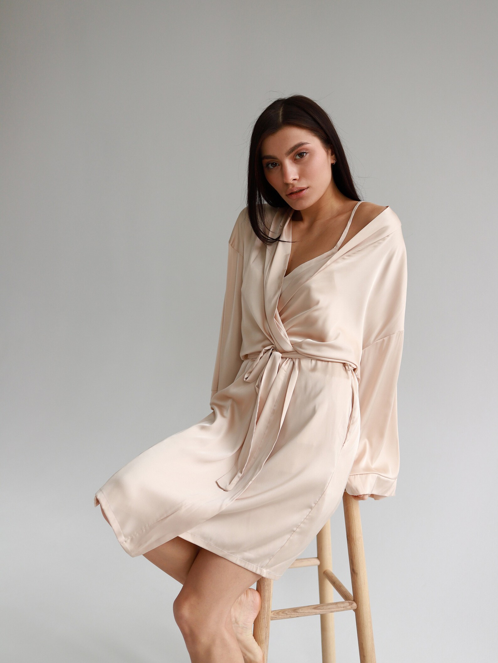 Satin Robes for Women Black Satin Robe Bridesmaid Robes - Etsy