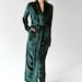 Women's Velvet Long Robe Emerald Green | Bridesmaid Robe - Etsy