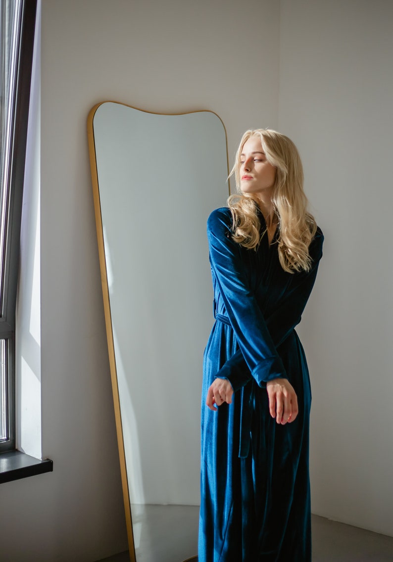 Womens Velvet Robe Bridesmaid Robes Velour Robe Luxury - Etsy