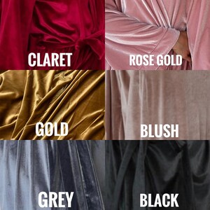 Floor Length Robe, Velvet Robe, Bride Long Robe, Bride Robe, Bridal ...