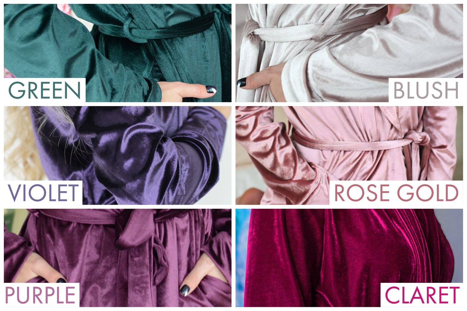 Floor Length Robe Velvet Robe Bride Long Robe Bride Robe - Etsy