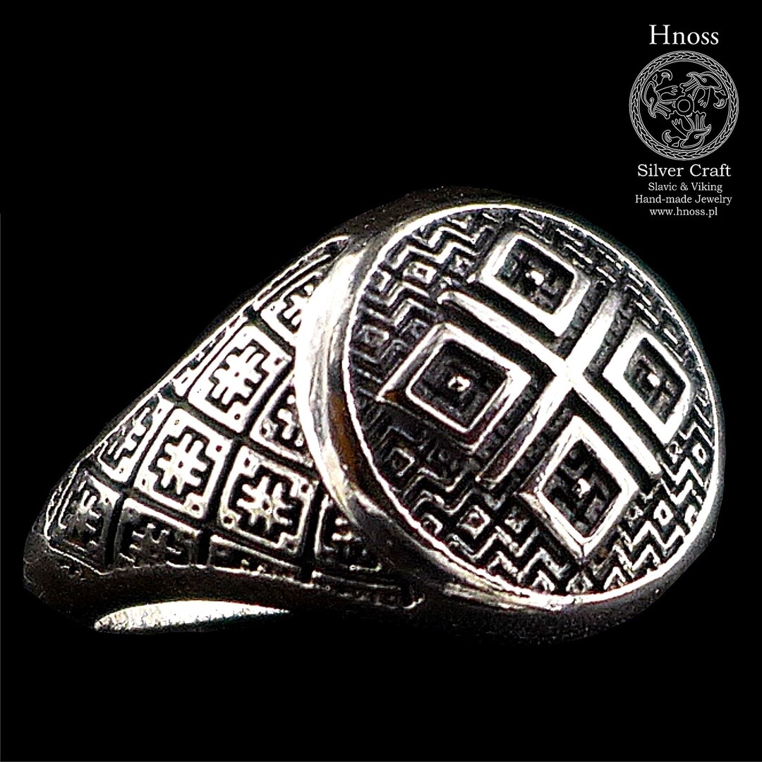 Silver Slavic God Mokosh Ring - Etsy