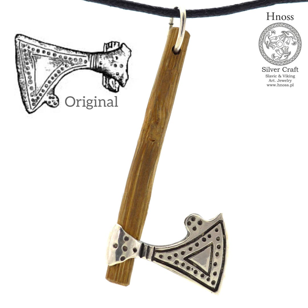 Slavic Silver Amulet Necklace - Perun AXE Type I - (3) - Etsy