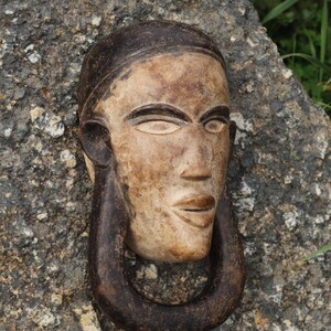 Bakongo Mask. Congo Style Mask. Wooden Wall Decor. Wooden Central ...