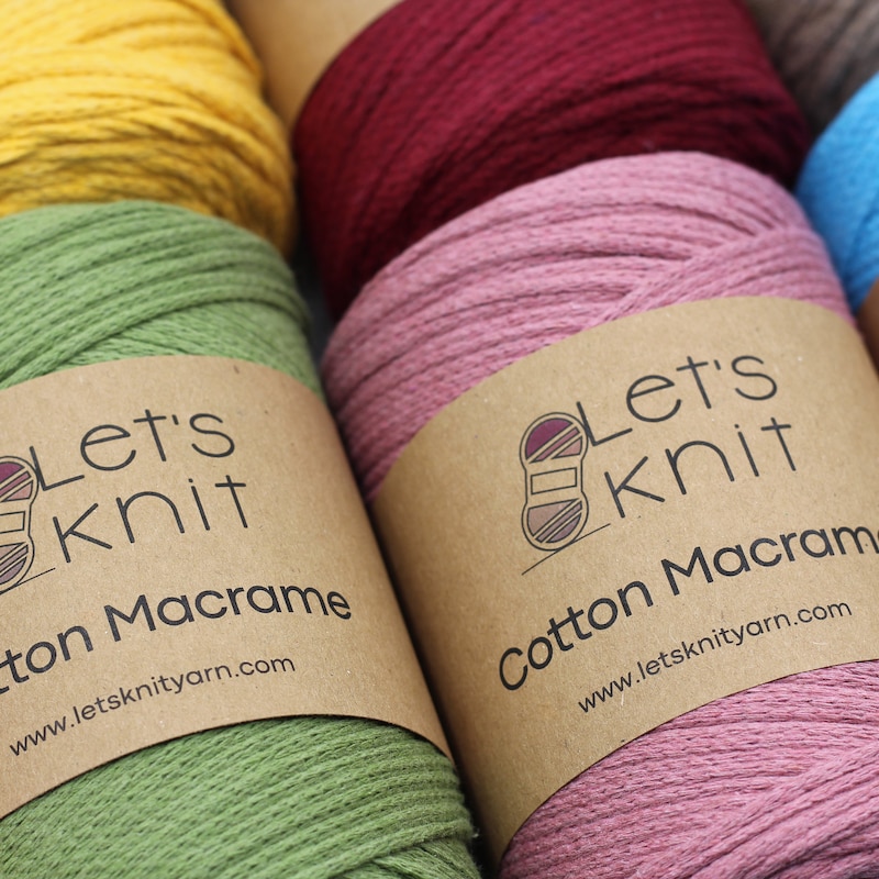 Cotton Macrame Cord - Etsy