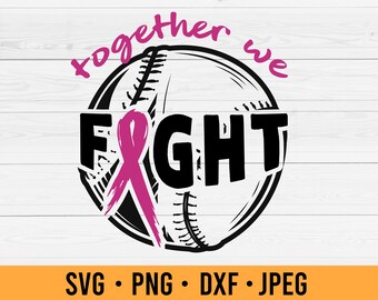 Softball Breast Cancer Ribbon - Etsy