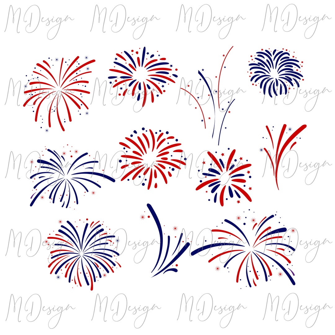 Fireworks SVG Bundle 4th of July SVG Cutting File for Cricut ...