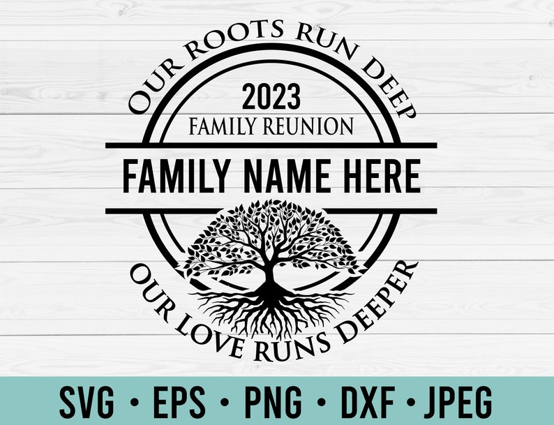 Family Reunion Tree SVG 2023 Our Roots Run Deep SVG Family - Etsy