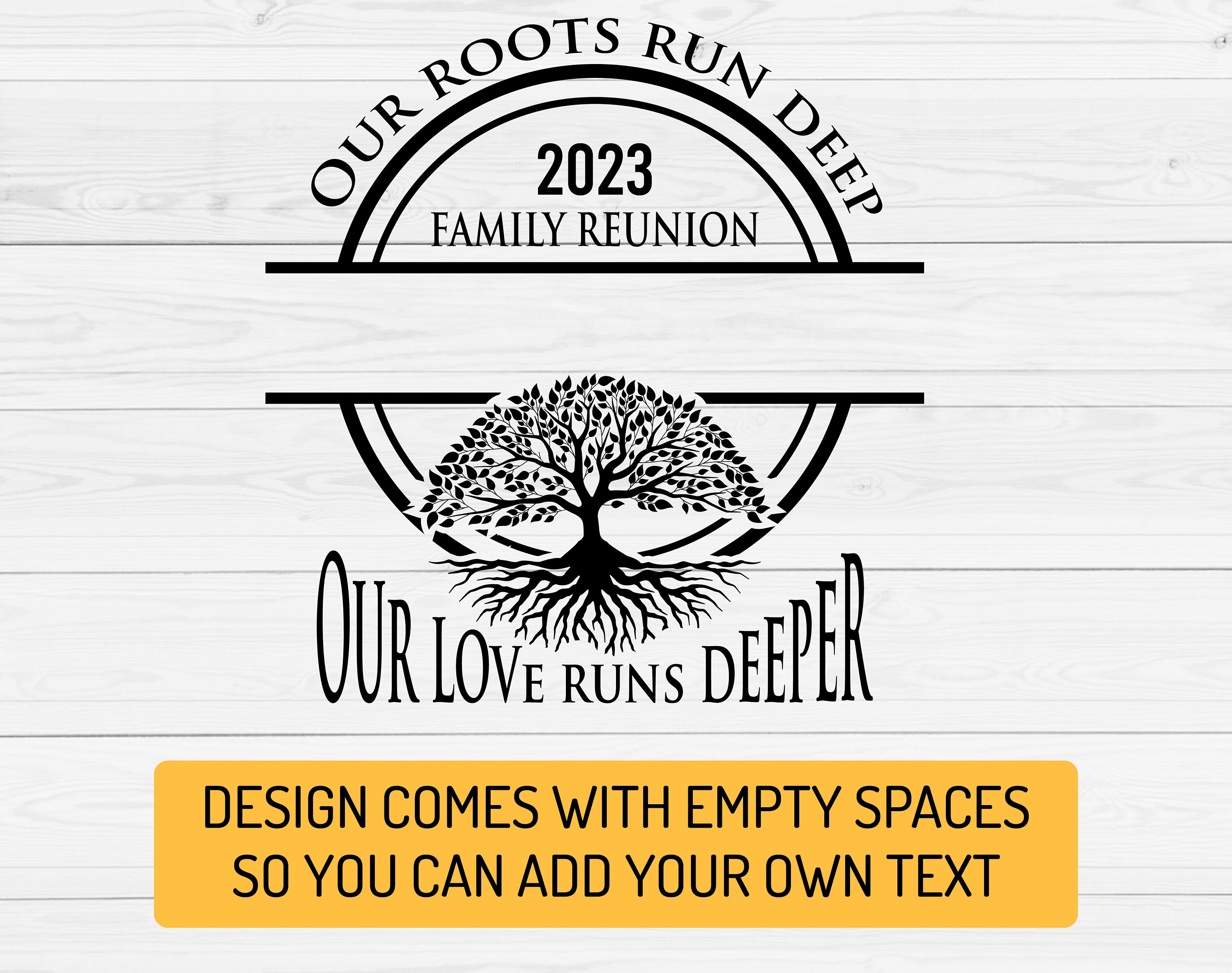 Family Tree SVG Our Roots Run Deep SVG Family Reunion SVG - Etsy UK
