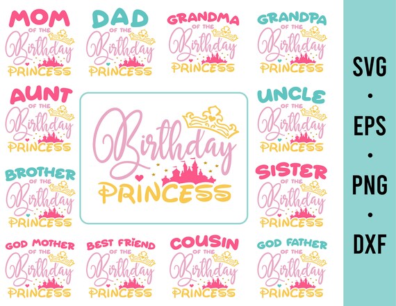 Birthday Princess Bundle SVG Birthday Princess SVG - Etsy Birthday Princess Bundle SVG Birthday Princess SVG - Etsy