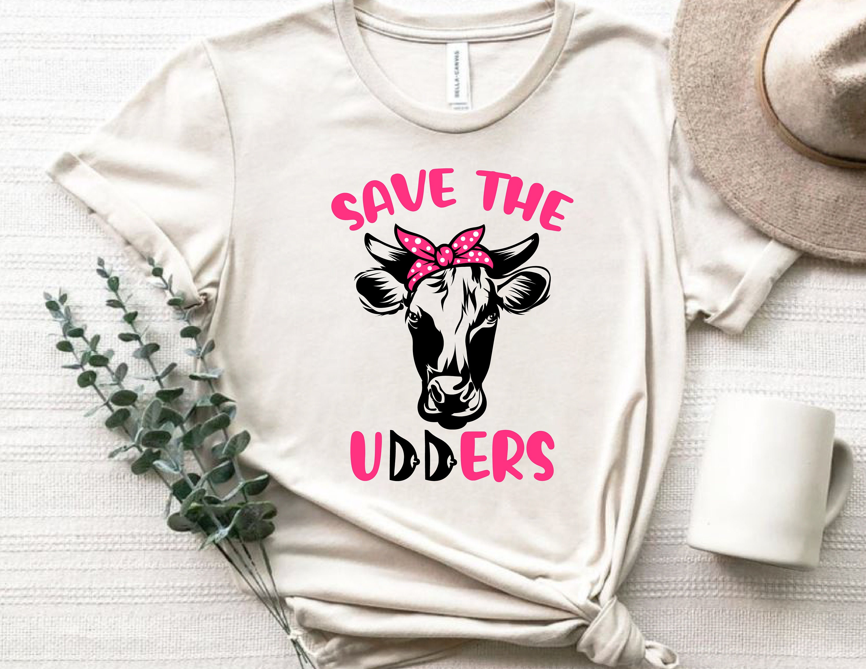 Digital Art & Collectibles Save The Udders Breast Cancer SVG etna.com.pe
