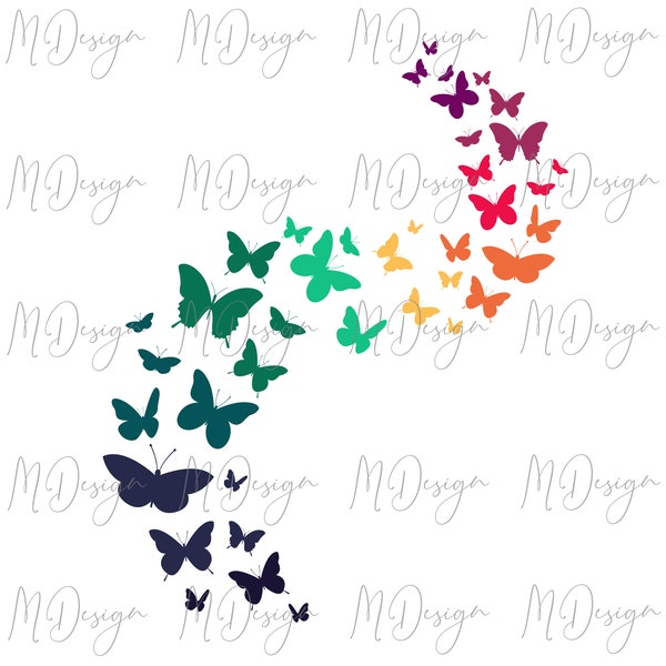 Flying Butterfly Birthday Cards - Etsy