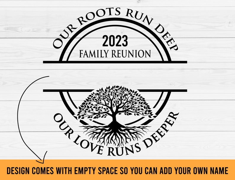 Family Reunion Tree SVG 2023 Our Roots Run Deep SVG Family - Etsy