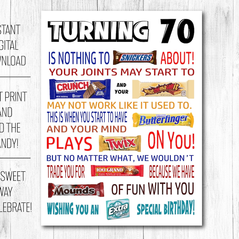 Birthday Candy Backdrop - Etsy