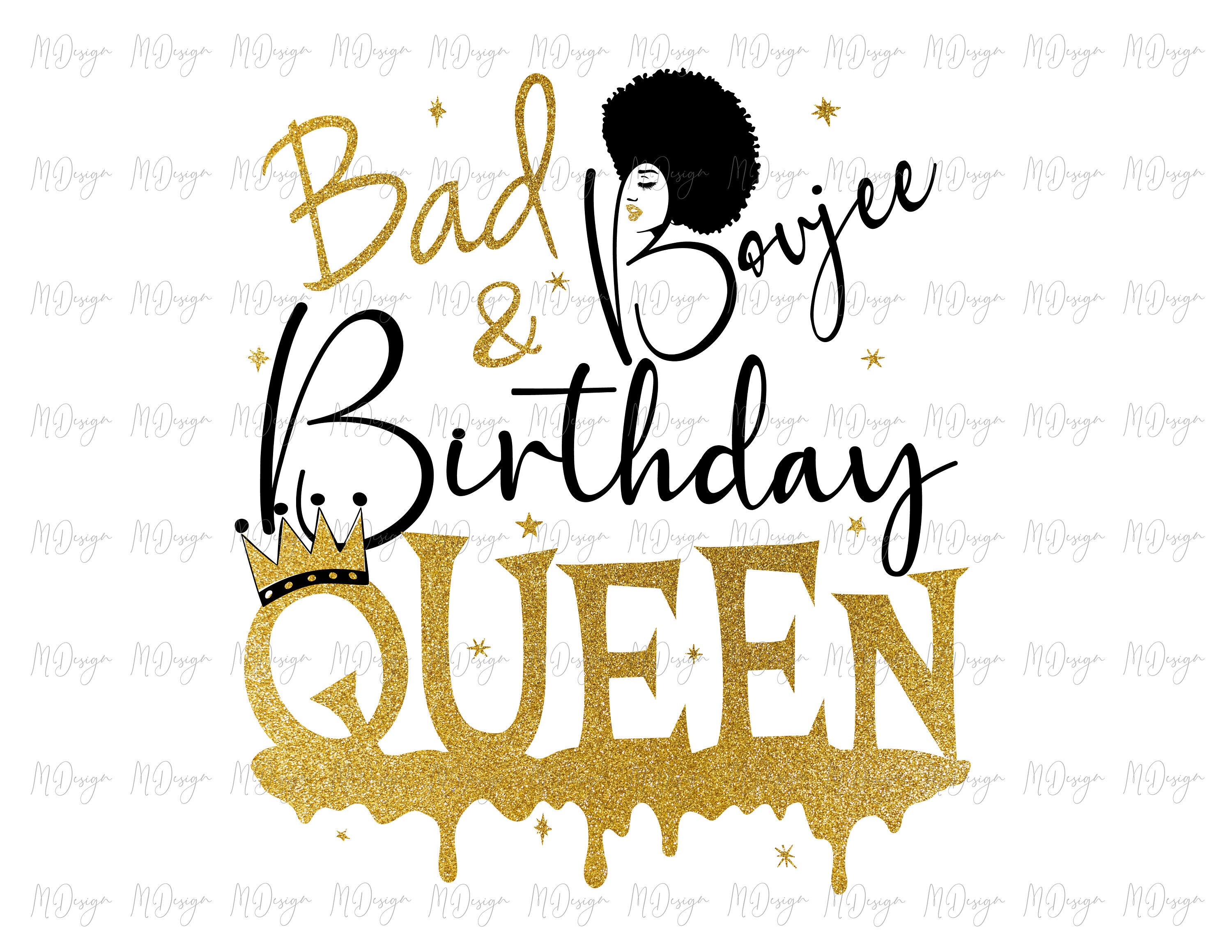 Bad and Boujee Birthday Queen SVG Cutting Files for Cricut | Etsy UK